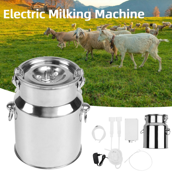 100-240V 5L Household Electric Goat Cow Milking Machine With Vacuum ...