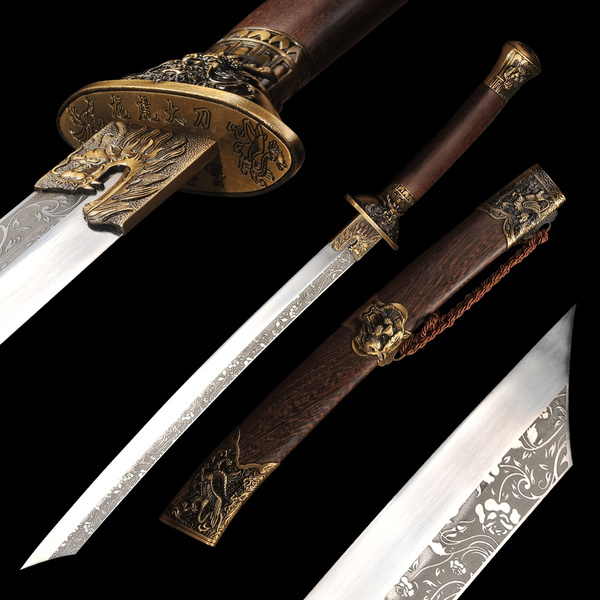 Quan Tang katana sword bushido hand-polished combat sword high-quality ...