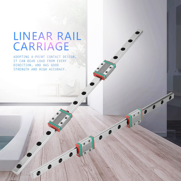 Linear Rail Block, Mini Linear Motion Rail 9mm Width Linear Guide Rail ...