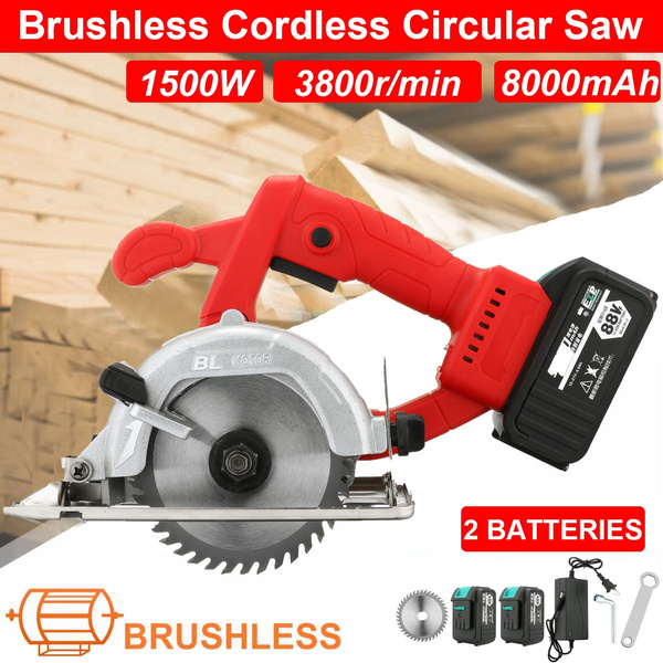 88V Cordless Electric Circular Saw Fast 45 Degree Adjustable Cutting Circular Saw Woodworking Tools