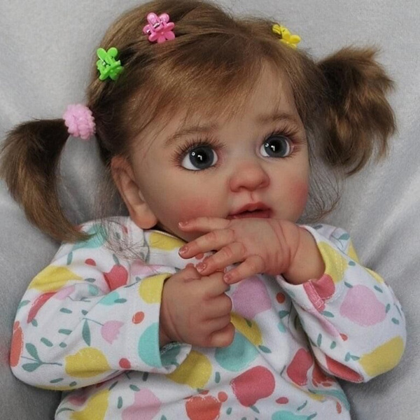 40CM Reborn Cute Baby Girl Doll Layla Lifelike 3D Painting with Veins ...