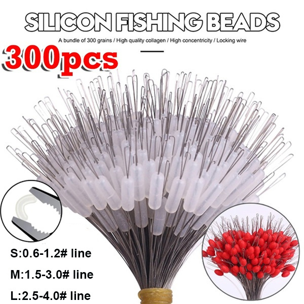 300PCS Silicone Space Bean Stopper Professional Fishing Float Anti ... 300PCS Silicone Space Bean Stopper Professional Fishing Float Anti ...