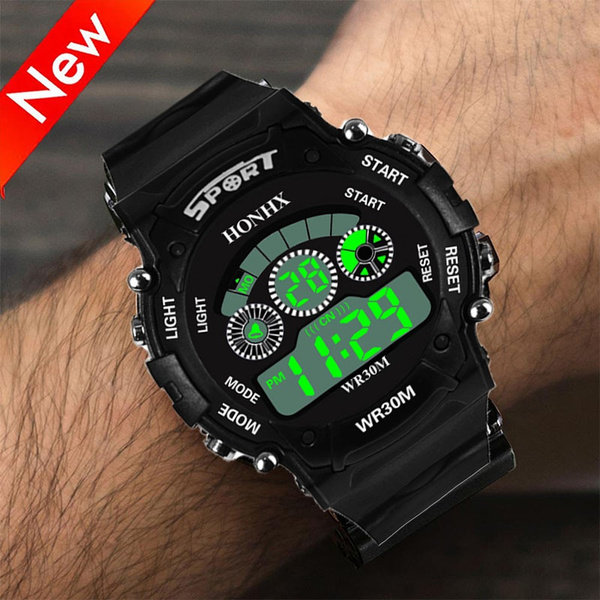 HONHX Luxury Mens Digital LED Watch Date Sport Men Outdoor Electronic ...