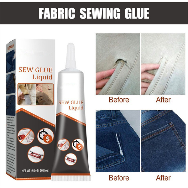 Sew Liquid Glue Bonding Glue Repair Kit for Leather Denim Cloth Textile ...