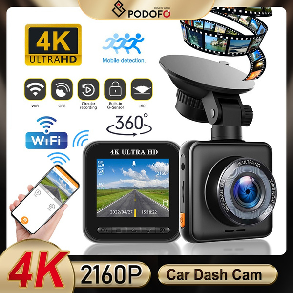 PODOFO NEW【Buitt-in WiFi 4K 2160P】Car Dash Cam Dash Camera Built DVR ...