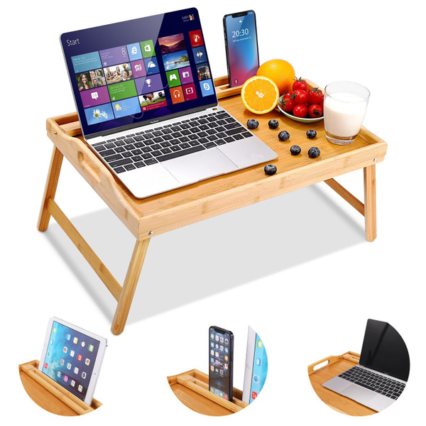 Breakfast in Bed Tray with Legs,Bed Trays Eating Table Lap Trays for ...