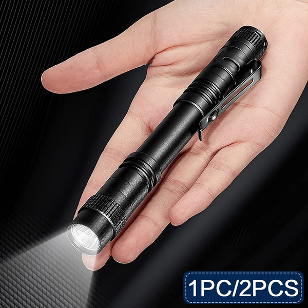 1PC/2PCS LED Pocket Pen Light Flashlight Mini Flashlight Handheld Pen ...