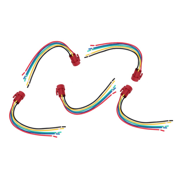 5PCS 5 pin Metal Button Switch Wire Socket Connector for 19mm Diameter ...