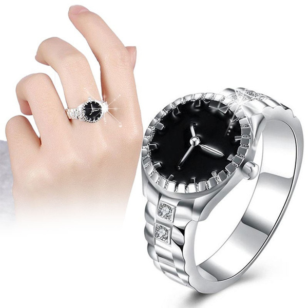Exquisite and Beautiful Women's Fashion Ring Vintage Ring Watch Ring ...