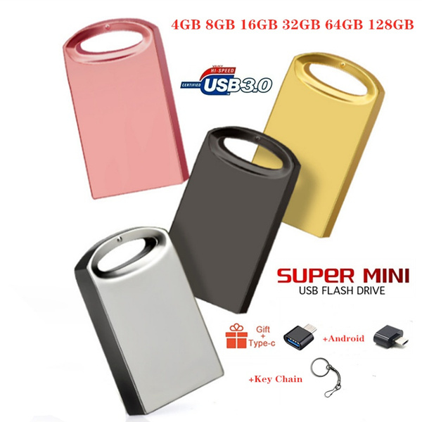 Super Mini Metal Pen Drive Usb 3.0 Flash Drive 128GB Waterproof ...