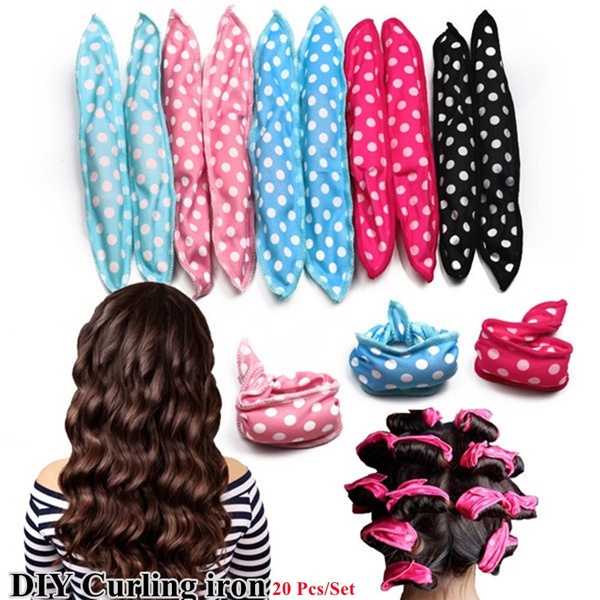 20 Pcs Hair Curlers No Heat Diy Hair Curlers Soft Hair Curlers for Long ...