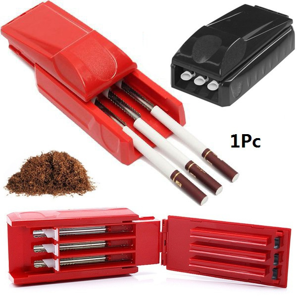 1Pc Plastic Manual Triple Tobacco Cigarette Rolling Tube Injector ...