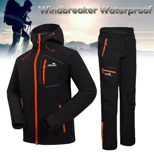 2022 New Fashion Outdoor Male Softshell Windbreaker Waterproof Thermal Mountain Climbing Sports ...