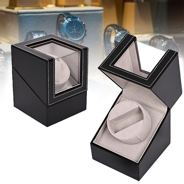 PU Watch Winder Motor Shaker Single Watch Winder Holder Automatic ...