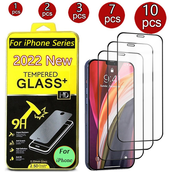 9D Tempered Glass Screen Protector for iPhone 13 Pro Max 12 Mini 12 Pro ...