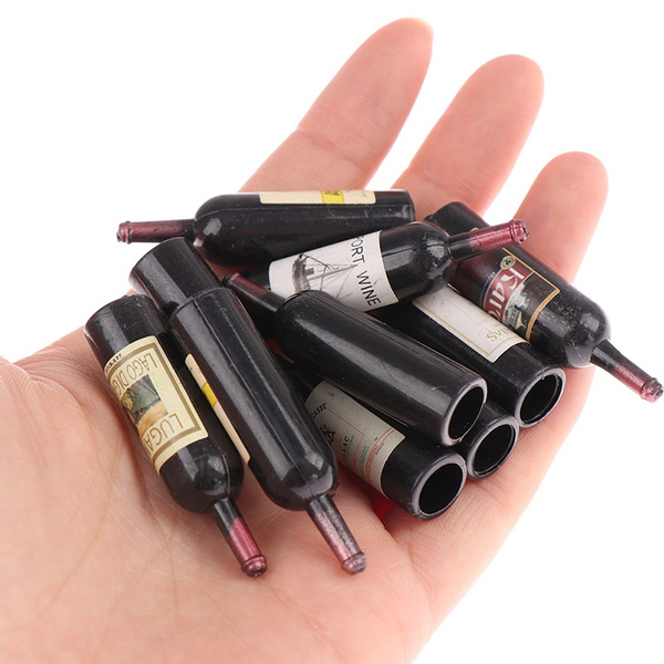 10Pcs Miniature Accessories Mini Wine Bottles Set With Box Simulation ...