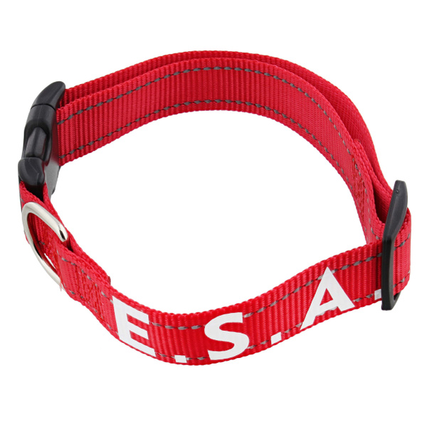 Mondo Medical Emotional Support Dog Collar Red - M Nylon with ...