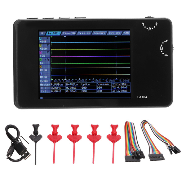 Portable Logic Analyzer 4 Channel Programmable Handheld Logic Analyzer ...
