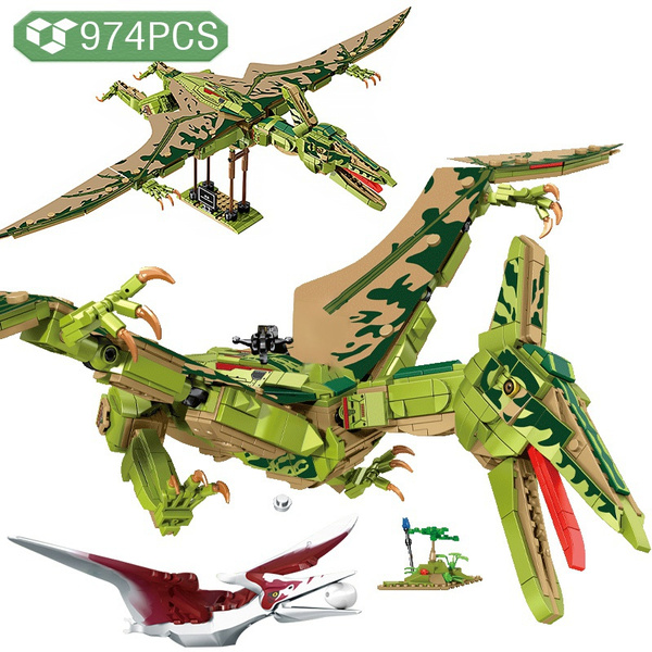 Mini Anime Figure Dinosaur Animal Building Block Set Diy Model Cartoon ...