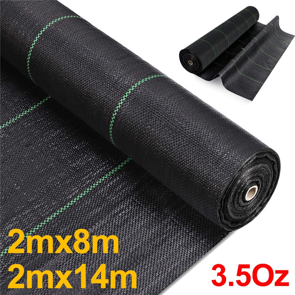 3.5OZ Woven Ground Cover Landscape Fabric Heavy PP Rank Grass Barrier ...