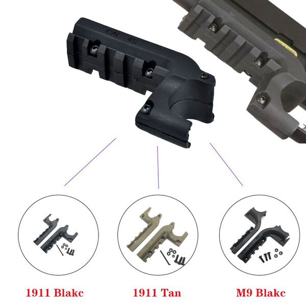 Tactical Clot 1911 M1911 M9 45 Pistol 20mm Under Airsoft Rail Mount ...