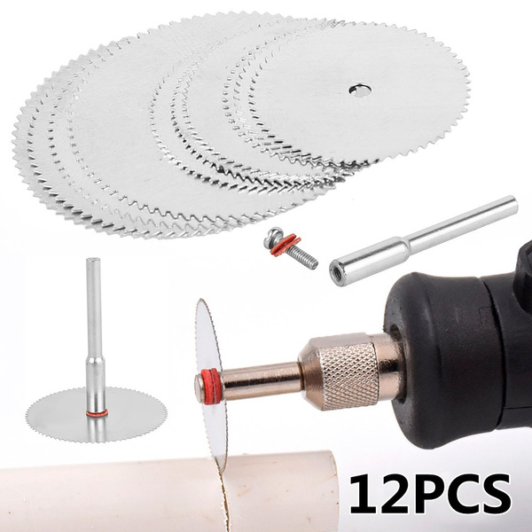 12pcs Mini Circular Saw Blade Electric Grinding Cutting Disc Rotary ...