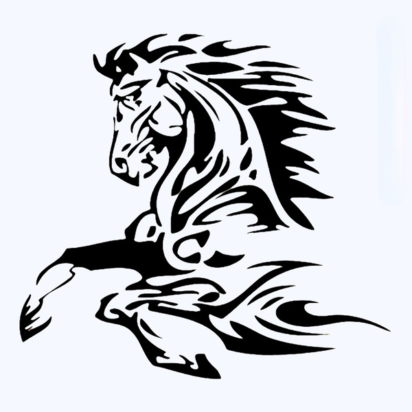 Running horse vinyl car sticker waterproof cool waterproof removable ...