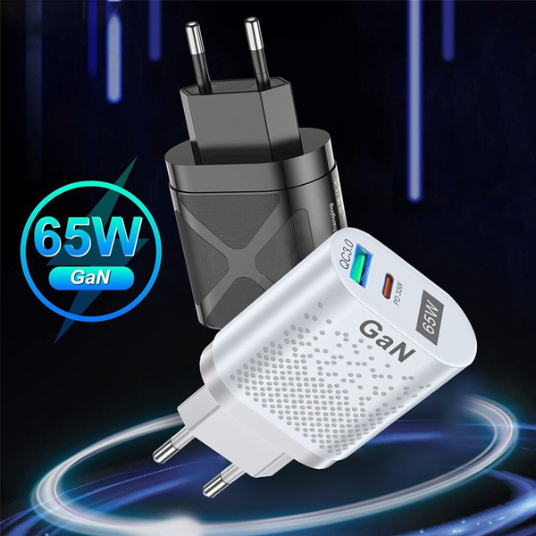 2022 NEW 65W Gallium Nitride USB Charger PD Smart Fast Charging Cell ...