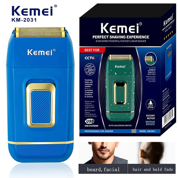 Kemei KM-2031 Professional Electric Razor Bald Head Foil Shaver ...