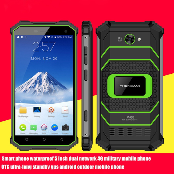 Smartphone Waterproof 5 Inch Dual Network 4G Military Mobile Phone OTG ...