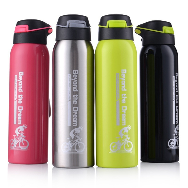 500ML Sport Thermos Water Bottle Thermo Cup Stainless Steel Vacuum ...