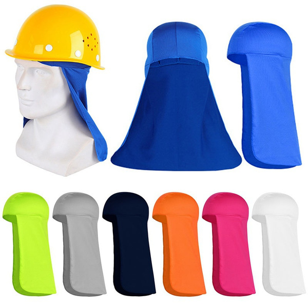 Hard Hat Neck Shade Sun Protector Liner Cap Elastic Cooling Skull Cap ...