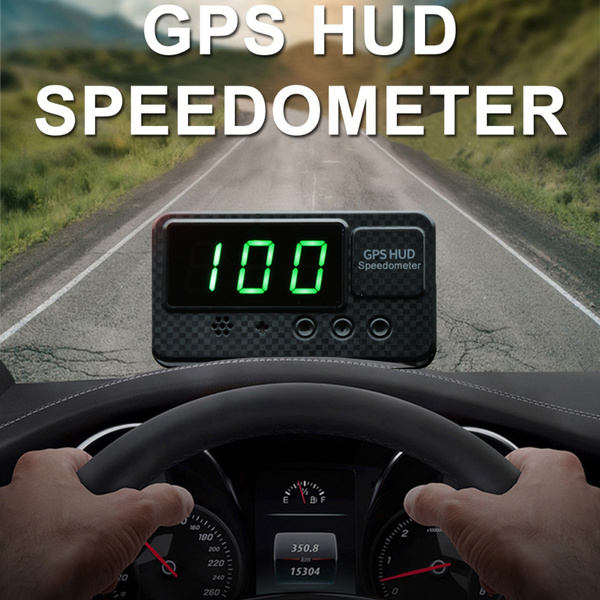 Universal GPS HUD Car Satellite Speedometer Digital Display Over Speed ...
