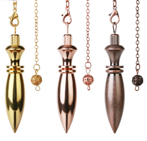 Brass Metal Pendulum for Divination Fortune Telling Dowsing Pendulum ...