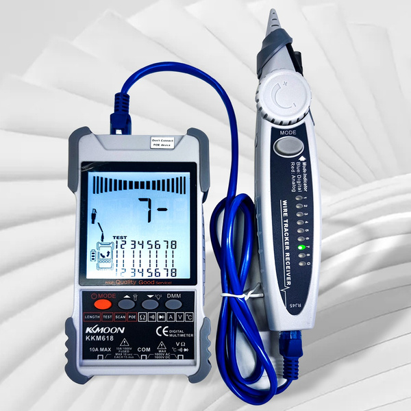 KKMoon KKM618 Handheld Portable Cable Tester with LCD Display Analogs ...