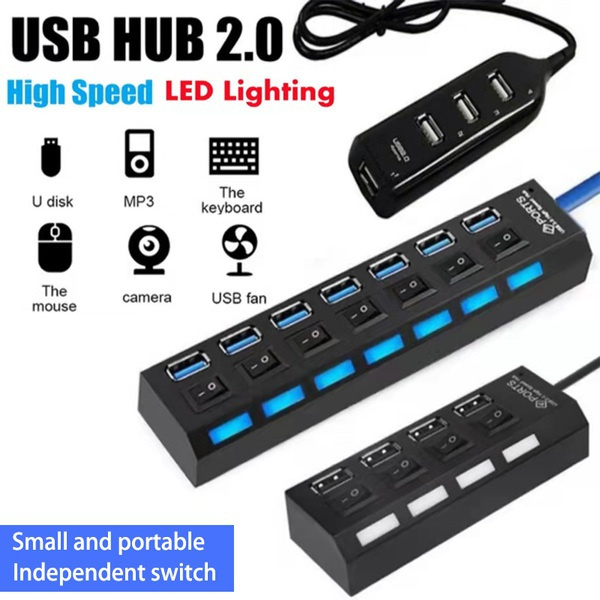 4-hole/7-hole HUBUSB Splitter USB Hub HUB Converter Independent Switch ...