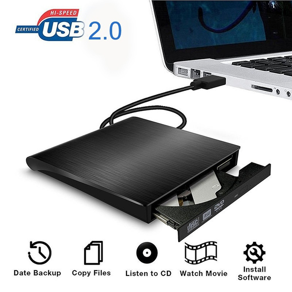 USB 2.0 External DVD ROM Optical Drive CD RW Burner Dvd/cd-rom Combo ...