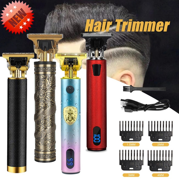 NEW T9 Hair Trimmer Barber Professional USB Rechargeable Electric Hair ...