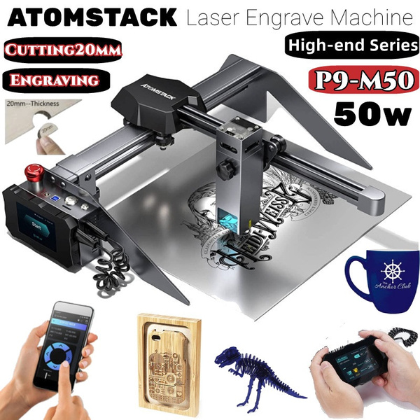ATOMSTACK Laser Engraver P9 50W, Support Offline Engraving, Eye ...