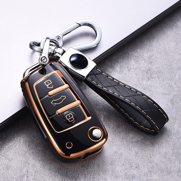 for Audi Key Fob Cover Soft TPU Car Key Case Smart Remote Control Key ...