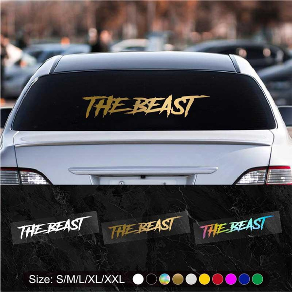 1PC Sunproof THE BEST Art Car Stickers Car Styling Vinyl Reflective ...