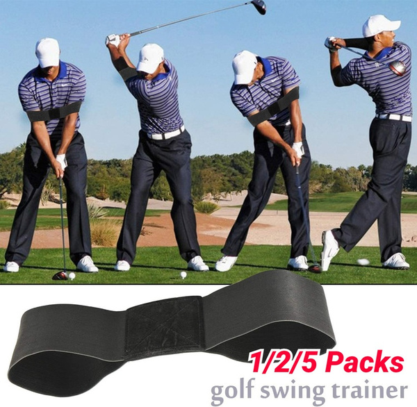 1-5Packs Golf Correction Belt Golf Swing Trainer Elastic Arm Band Belt ...