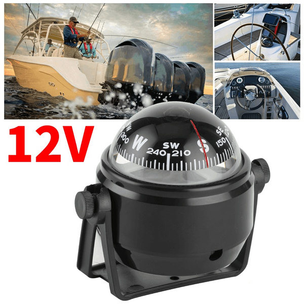 12V LED Sea Marine Electronic Digital Compass Boat Yacht Ship ...