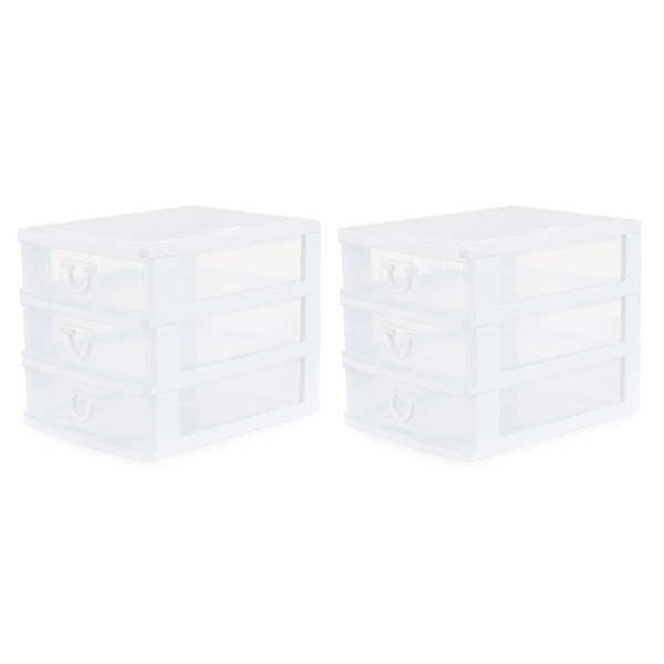 Gracious Living Deluxe 3 Drawer Storage Desktop and Countertop ...