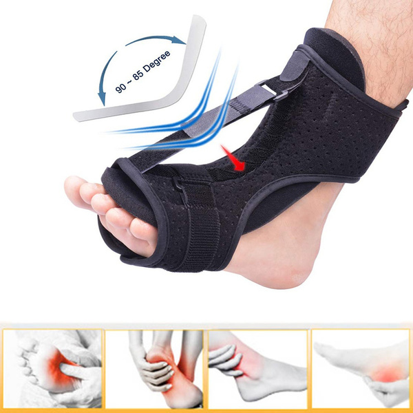 Adjustable Foot Drop Orthotic Brace Plantar Fasciitis Night Splint ...