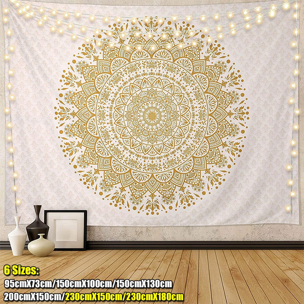 Indian Hippie Mandala Tapestry Wall Hanging Psychedelic Bedding Wall ...