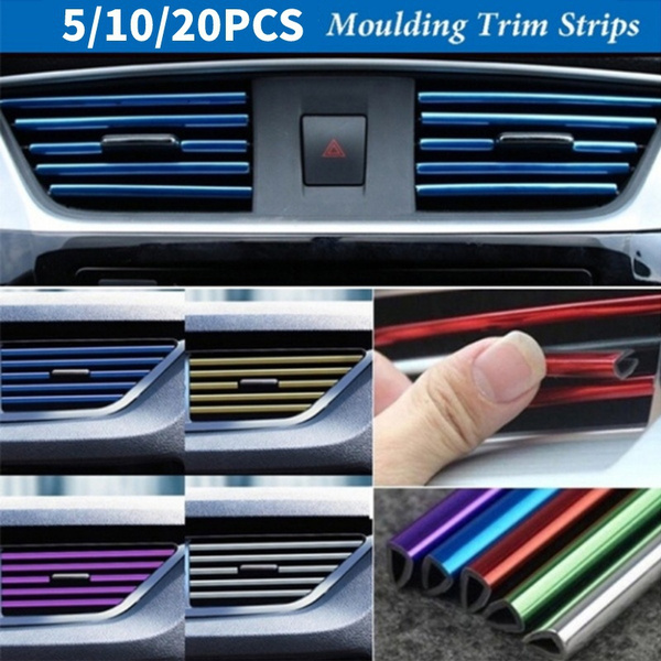 20/10/5PCS Car Air Conditioner Outlet Decorative Strip Car Air Vent ...