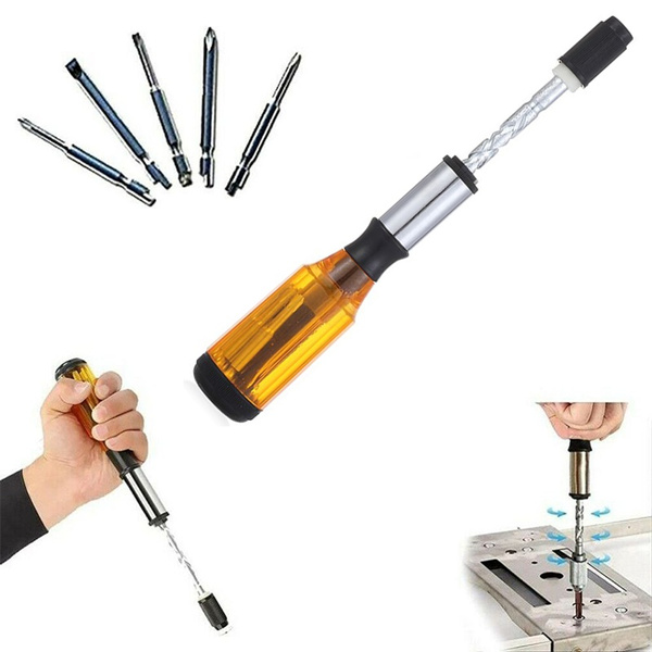 6 in 1 Plastic Semi-automatic Adjustment Switch Hand Tools Screw Driver ...