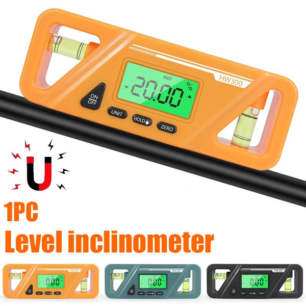 90° Digital Inclinometer Magnetic Base Digital Angle Gauge with ...