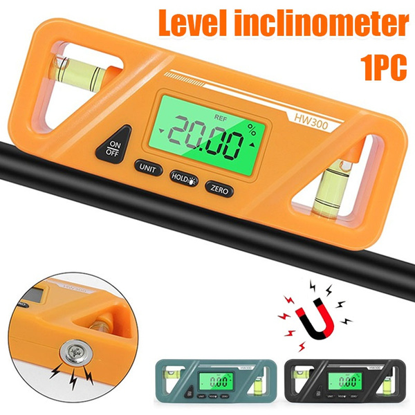 Digital Display Level Inclinometer Angle Protractor Magnetic Suction ...